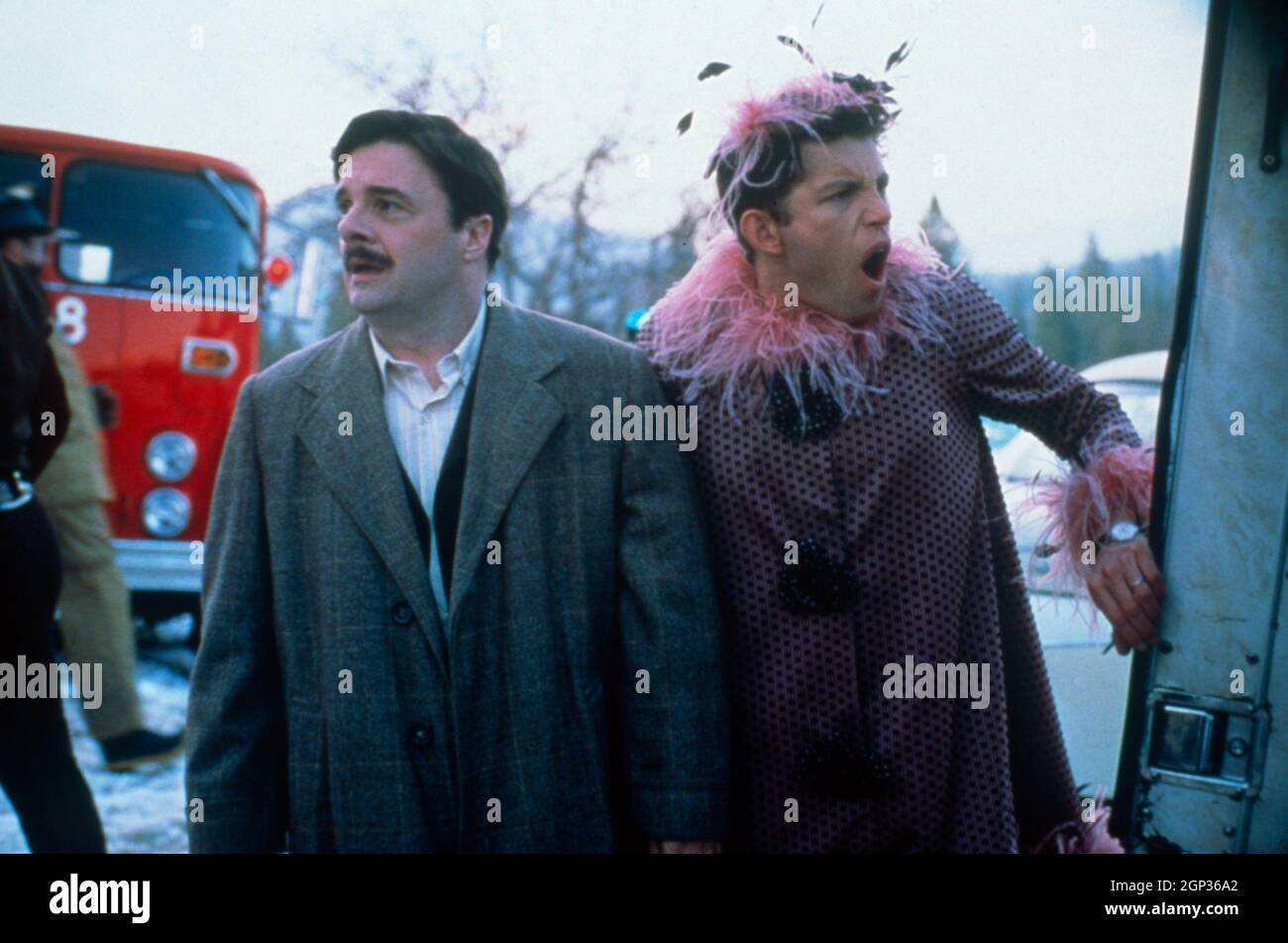 MOUSE HUNT, from left: Nathan Lane, Lee Evans, 1997. © DreamWorks ...