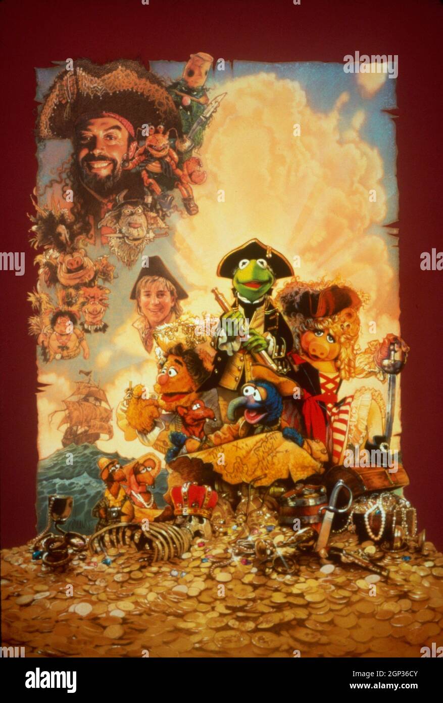 MUPPET TREASURE ISLAND, poster, top from left: Spa'am, Tim Curry ...