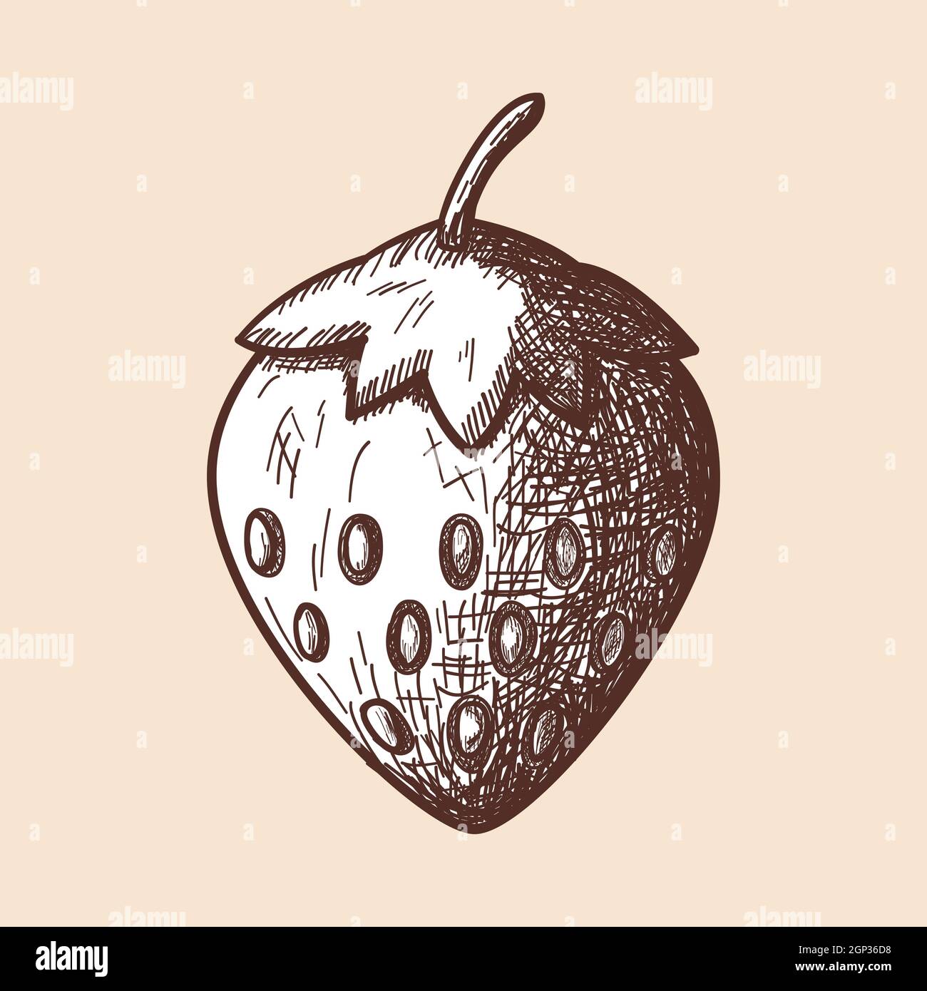 Strawberry slice Stock Vector Images - Alamy