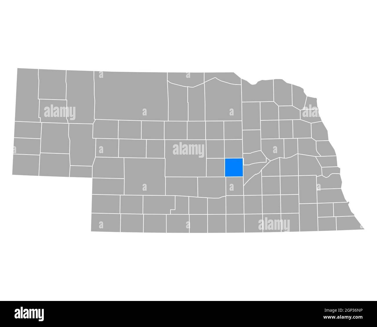 Map of Howard in Nebraska Stock Photo - Alamy