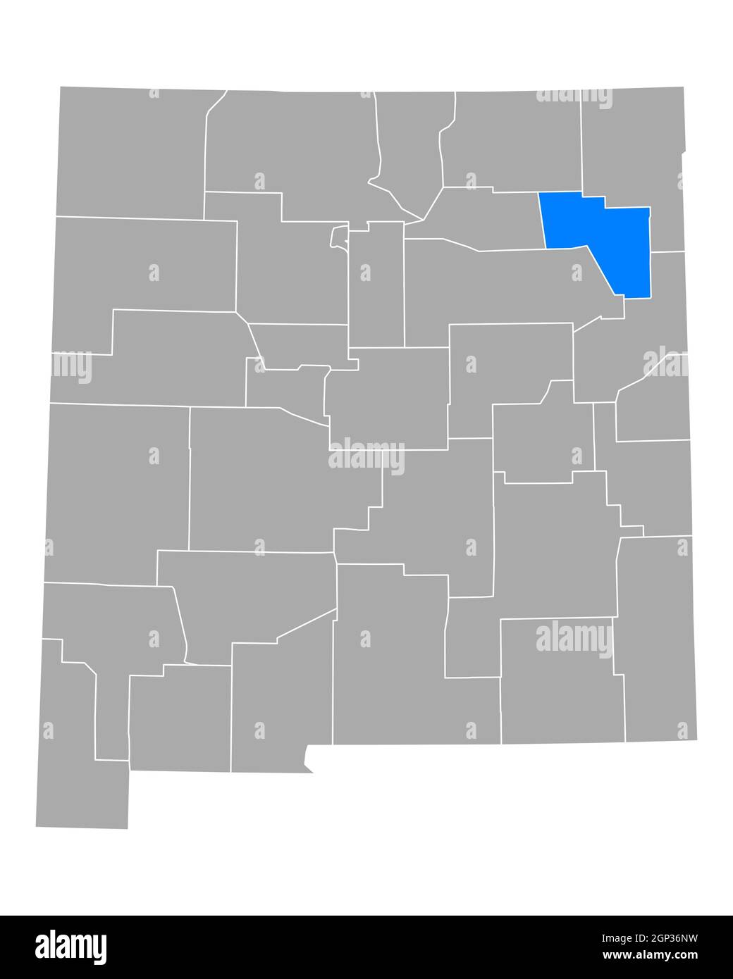 Harding county map Cut Out Stock Images & Pictures - Alamy