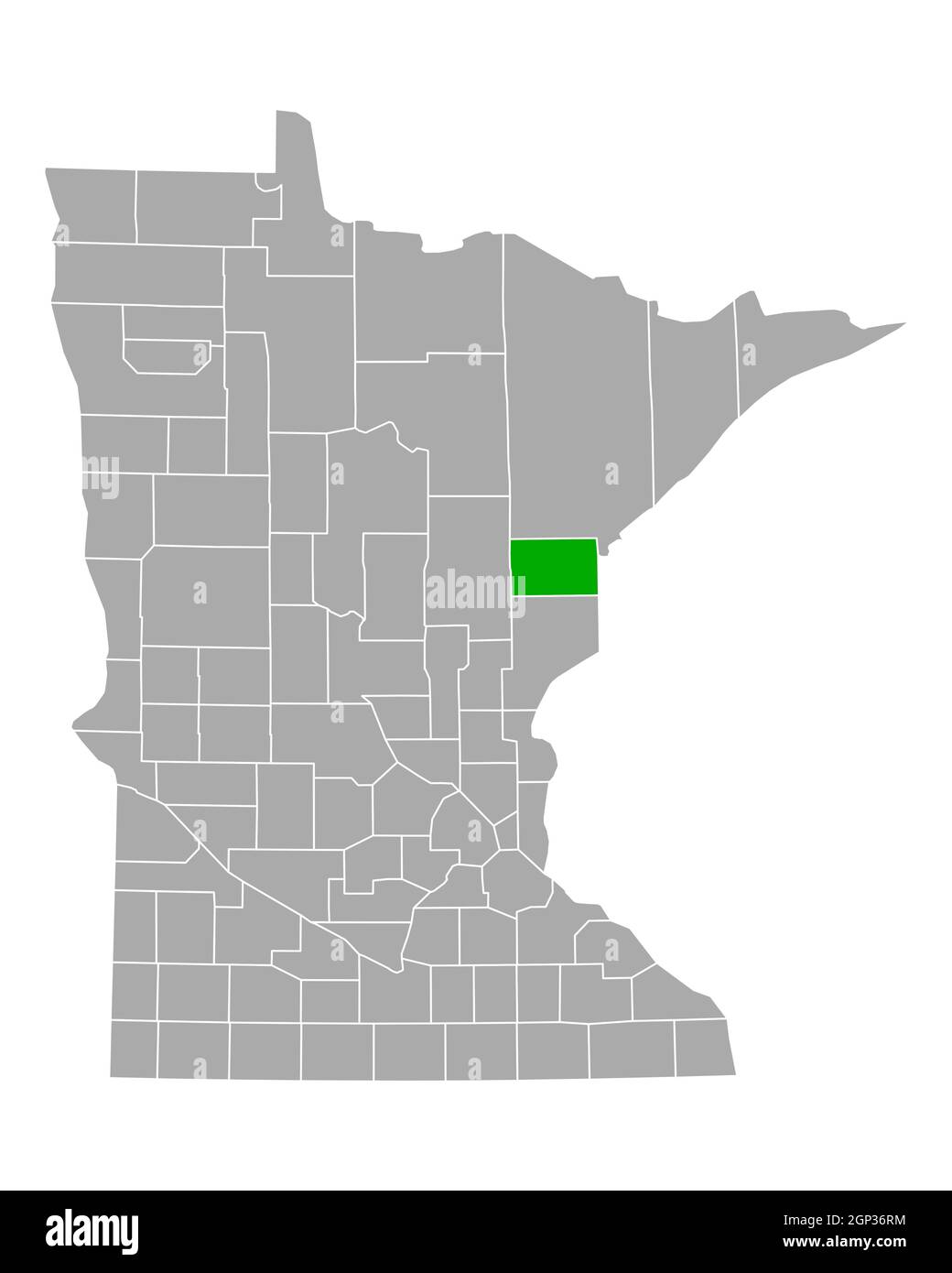 Map of Carlton in Minnesota Stock Photo - Alamy