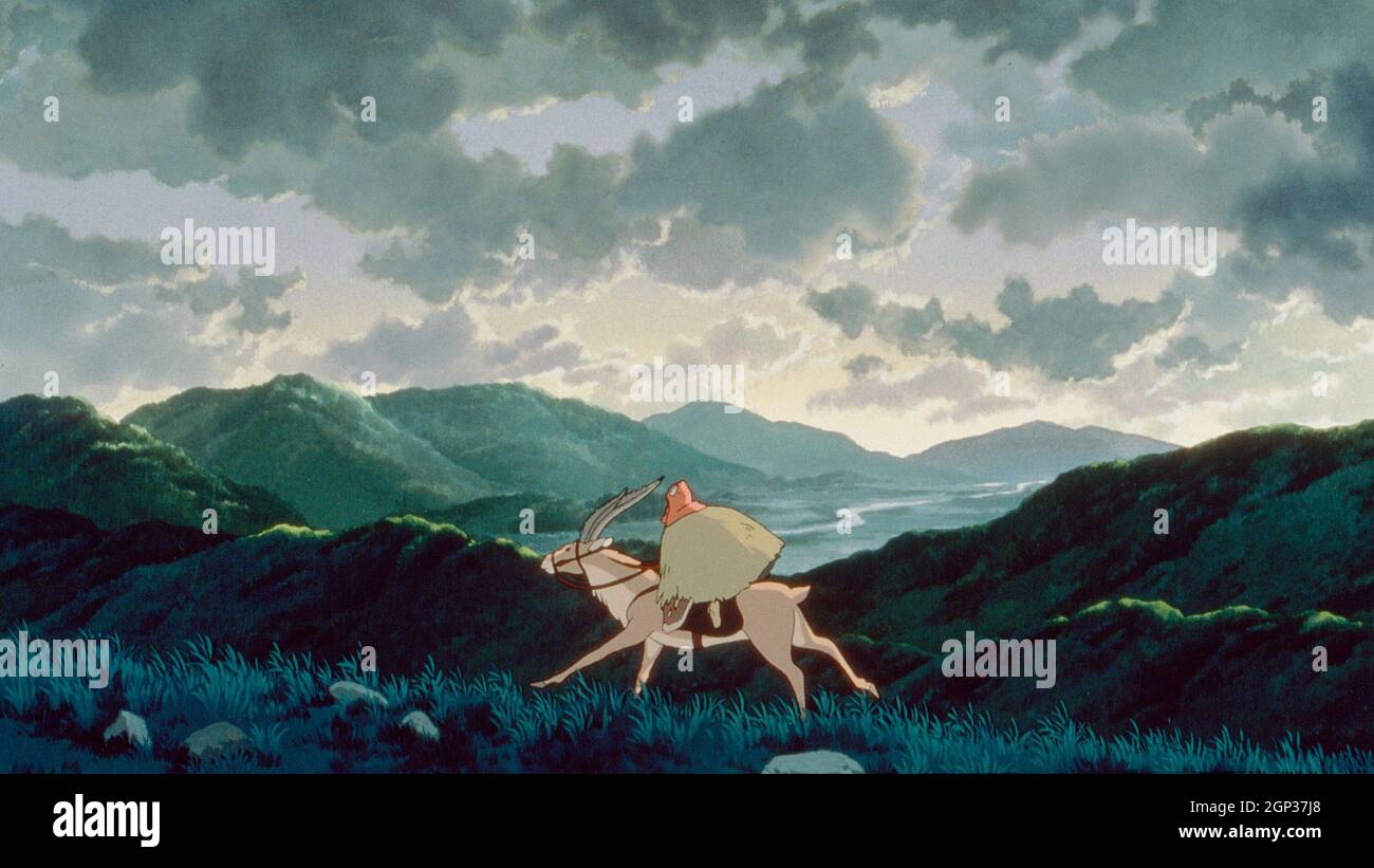 PRINCESS MONONOKE, Prince Ashitaka (voice: Billy Crudup), 1997. ph ...
