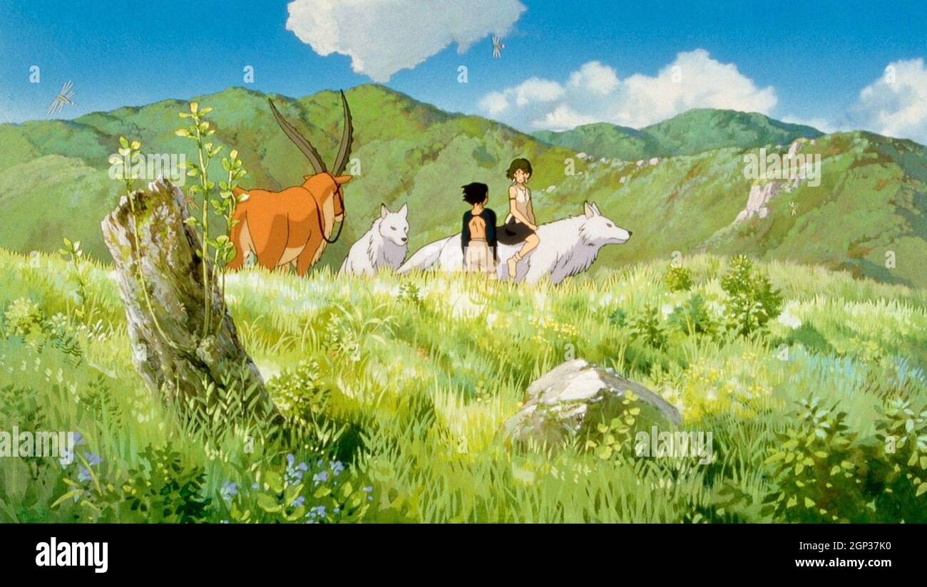 PRINCESS MONONOKE, from left: Prince Ashitaka (voice: Billy Crudup ...