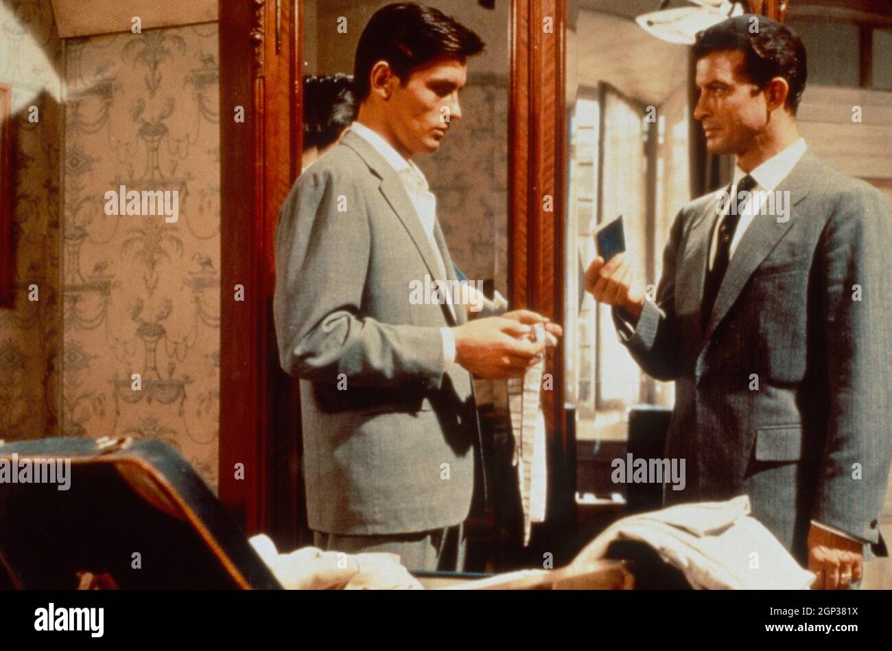 PURPLE NOON, (aka PLEIN SOLEIL), from left: Alain Delon, Erno Crisa ...