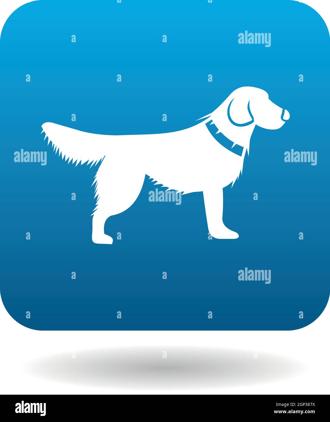 Dog icon, simple style Stock Vector Image & Art - Alamy