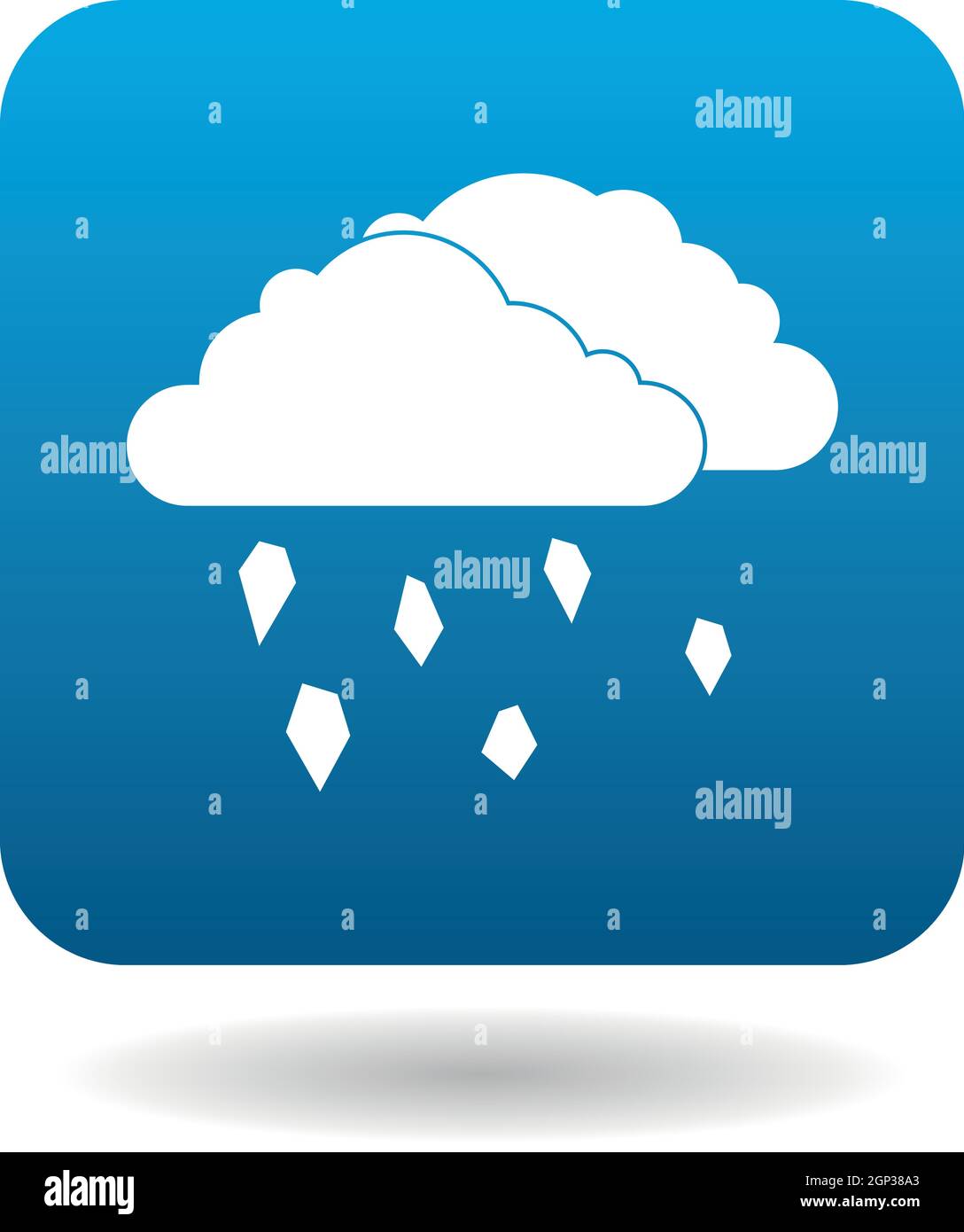 Cumulus cloudscape in blue Stock Vector Images - Alamy