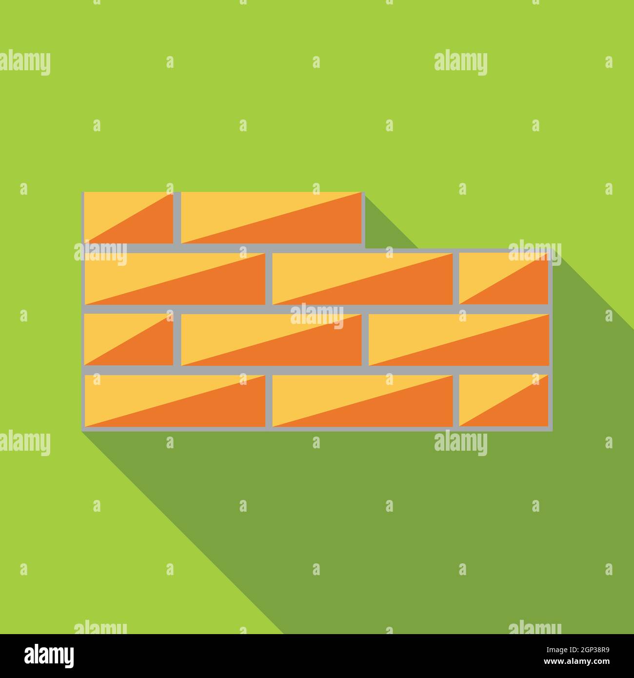 Brick wall icon, flat style Stock Vector Image & Art - Alamy