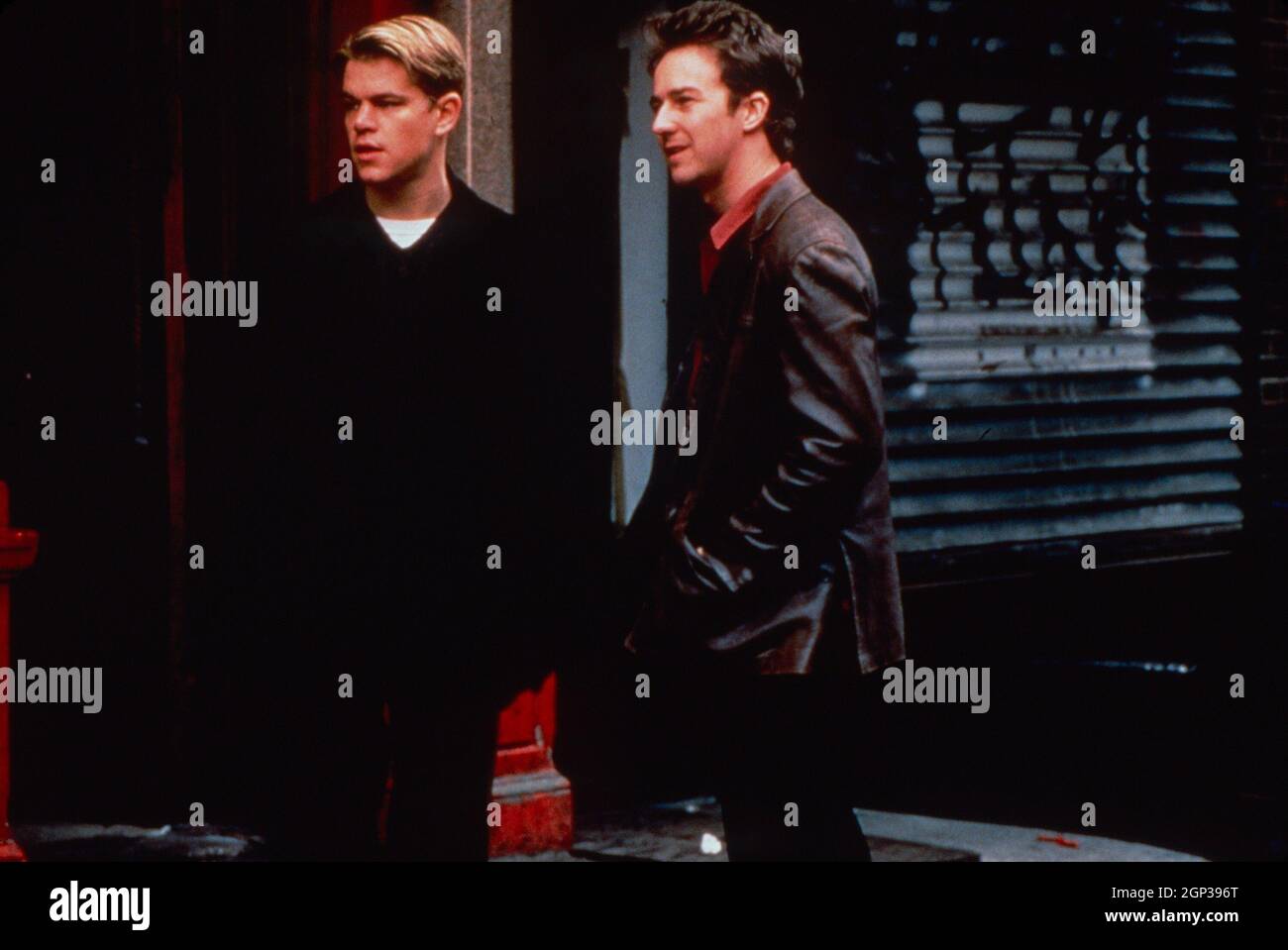 ROUNDERS, from left: Matt Damon, Edward Norton, 1998. © Miramax ...