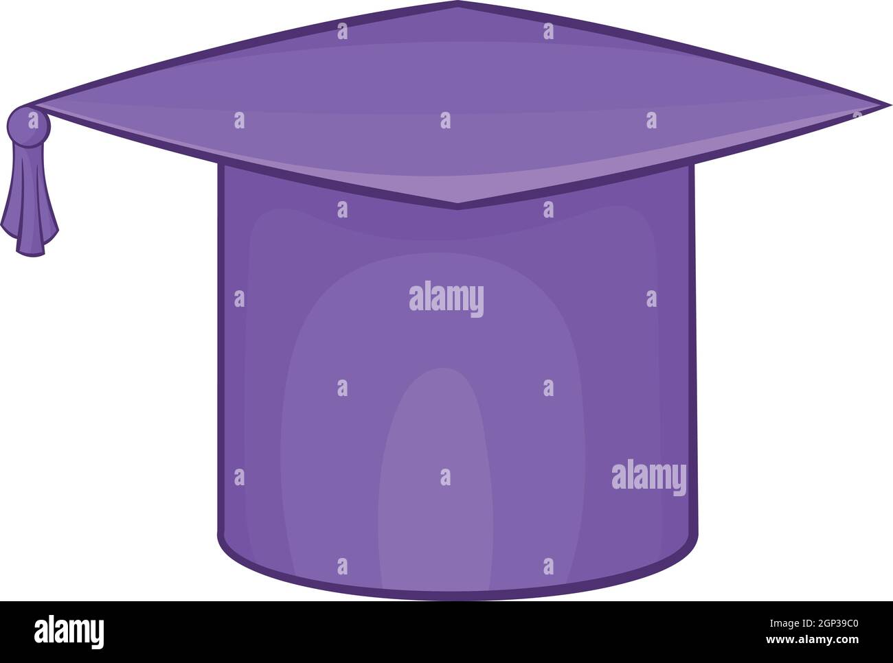 Graduation cap icon in cartoon style Stock Vector Image & Art - Alamy