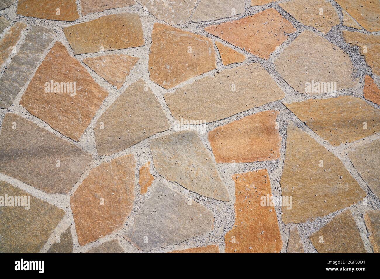 Orange old stone road surface. Seamless Texture. The texture of a stone ...