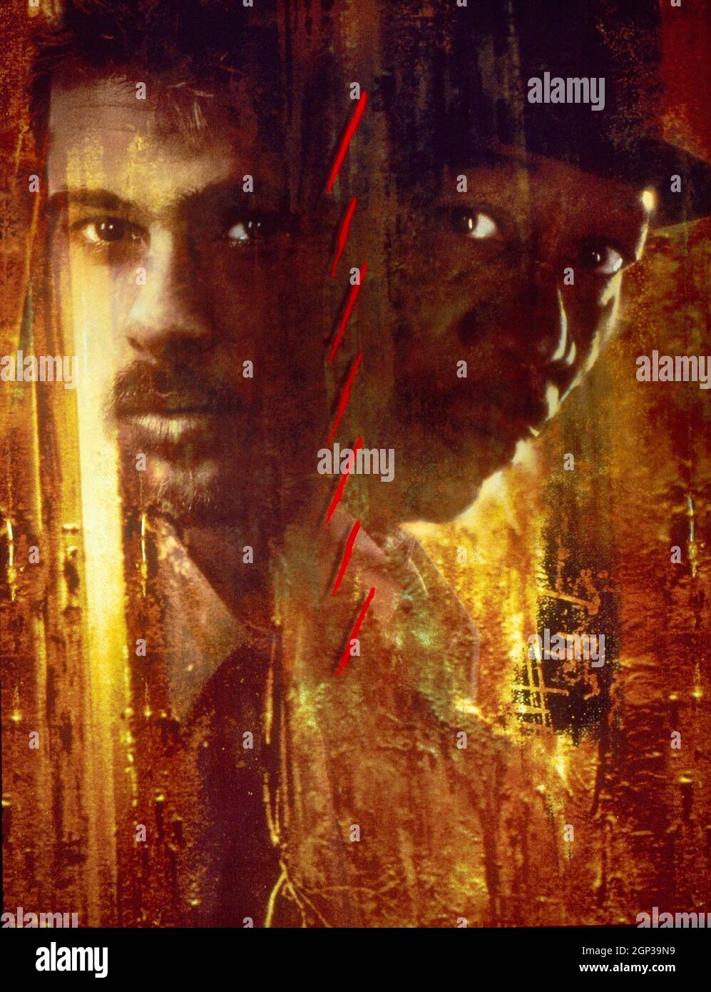 SEVEN, (aka SE7EN), key art, from left: Brad Pitt, Morgan Freeman, 1995 ...