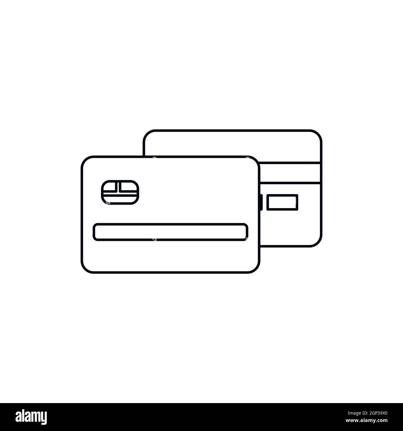 Credit card business icon Cut Out Stock Images & Pictures - Alamy