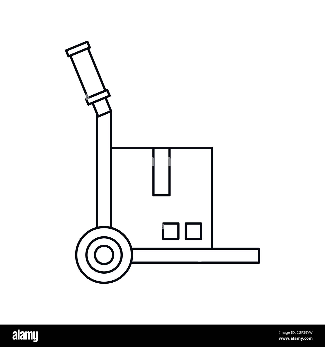 Order parcel icon outline Stock Vector Images - Alamy