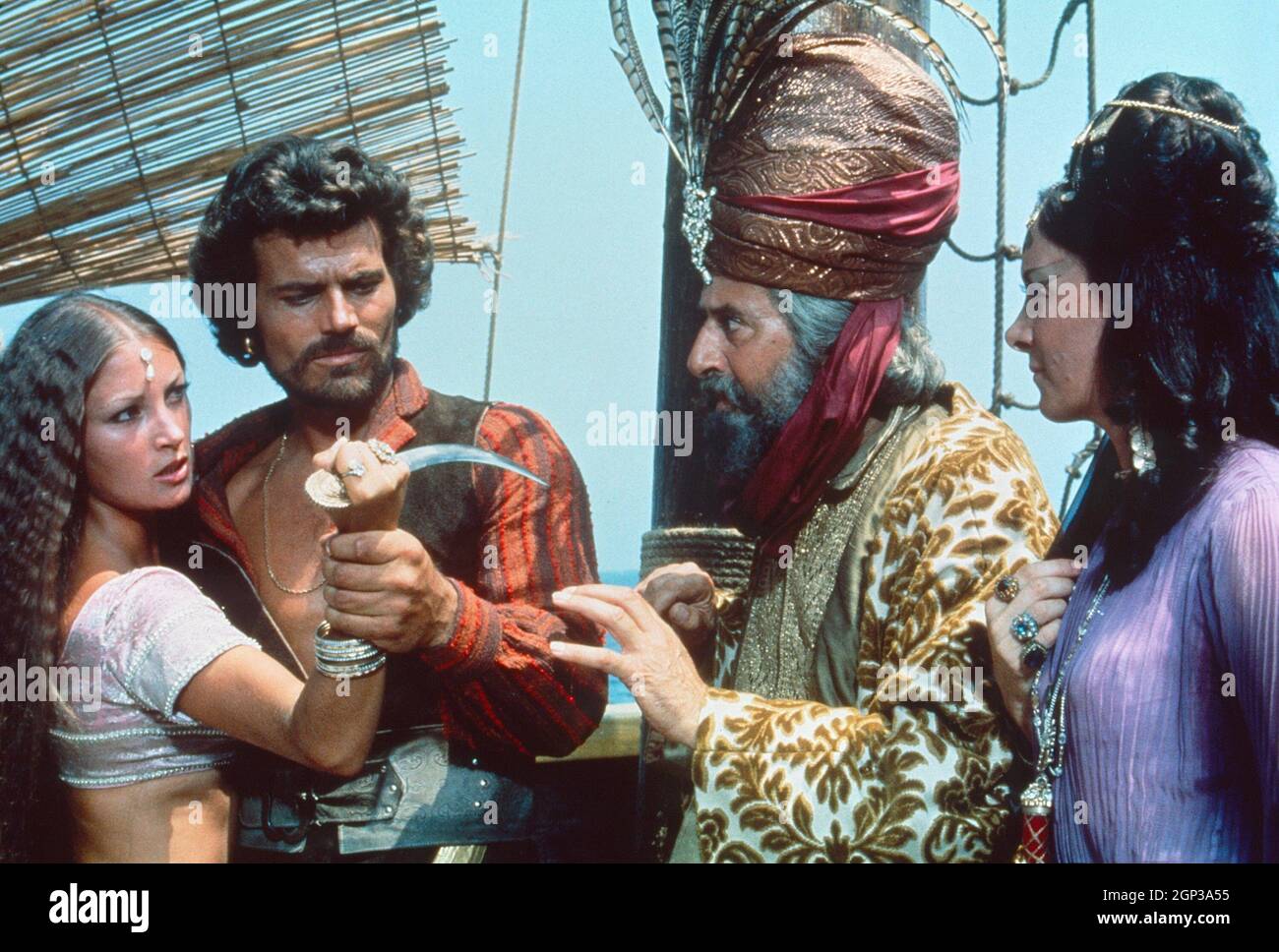 SINBAD AND THE EYE OF THE TIGER, from left: Jane Seymour, Patrick Wayne ...