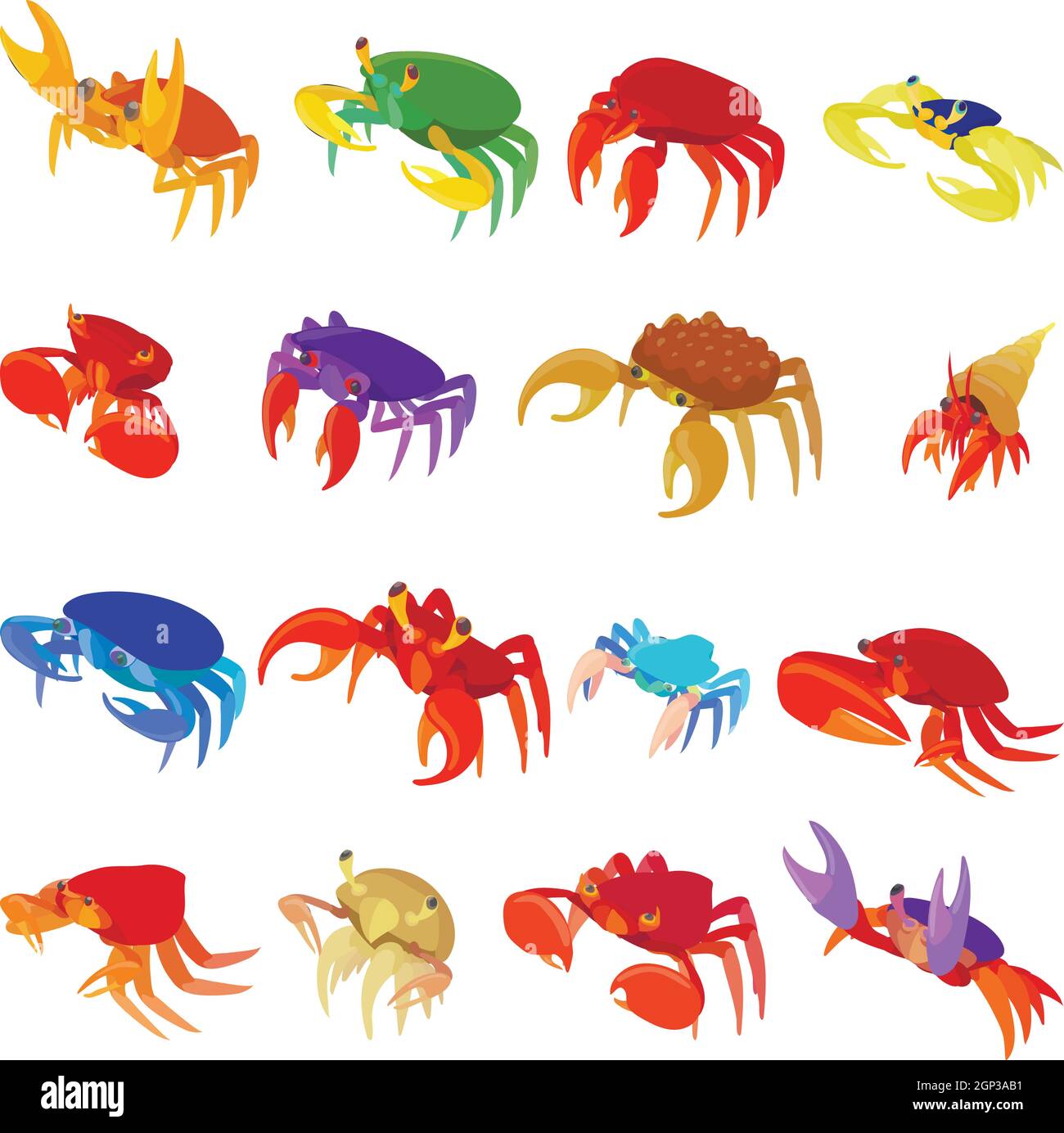 Cute collection cartoon sea Cut Out Stock Images & Pictures - Alamy