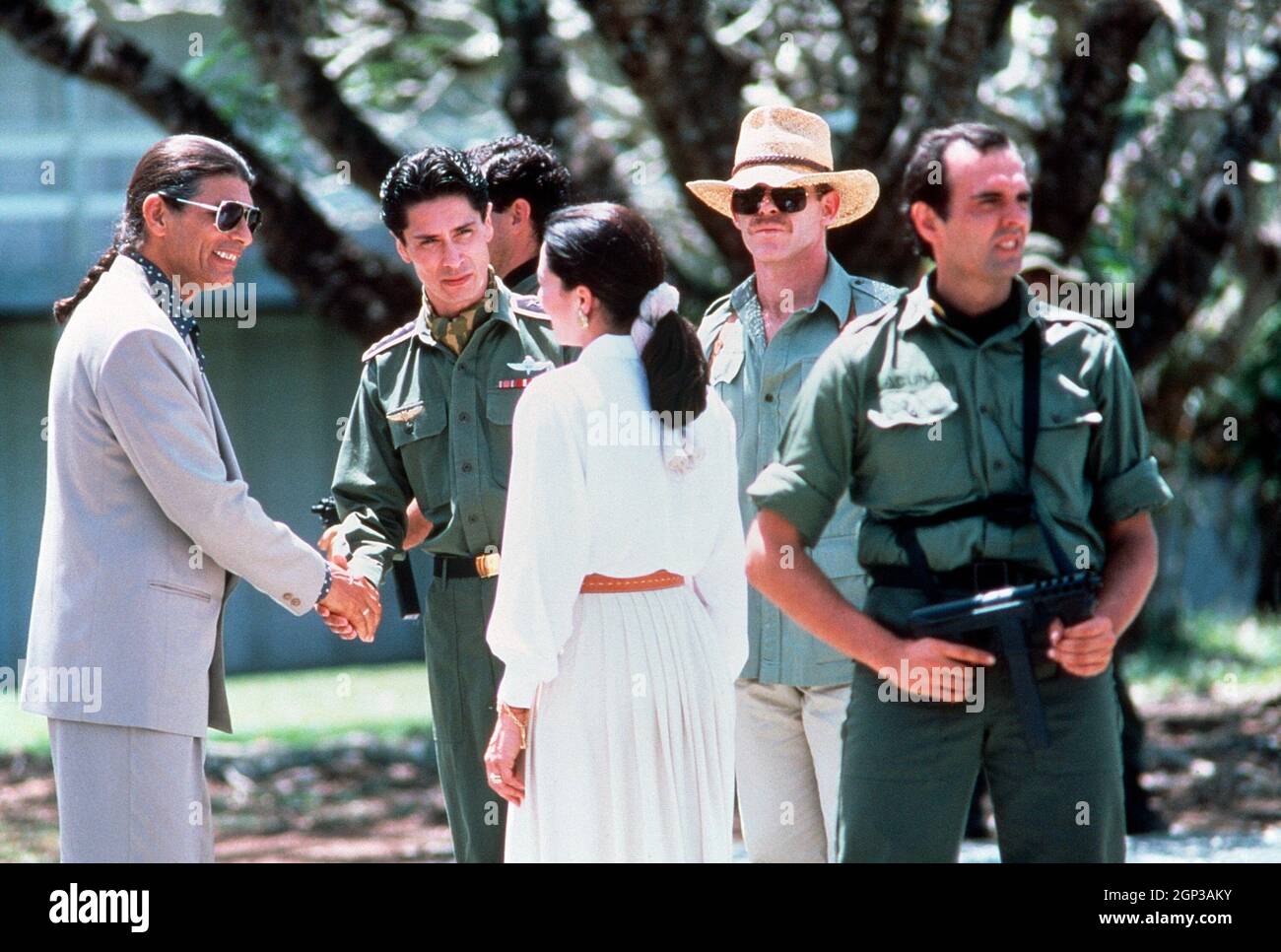 SNIPER, Frederick Miragliotta (second from left), Ken Radley (in straw ...