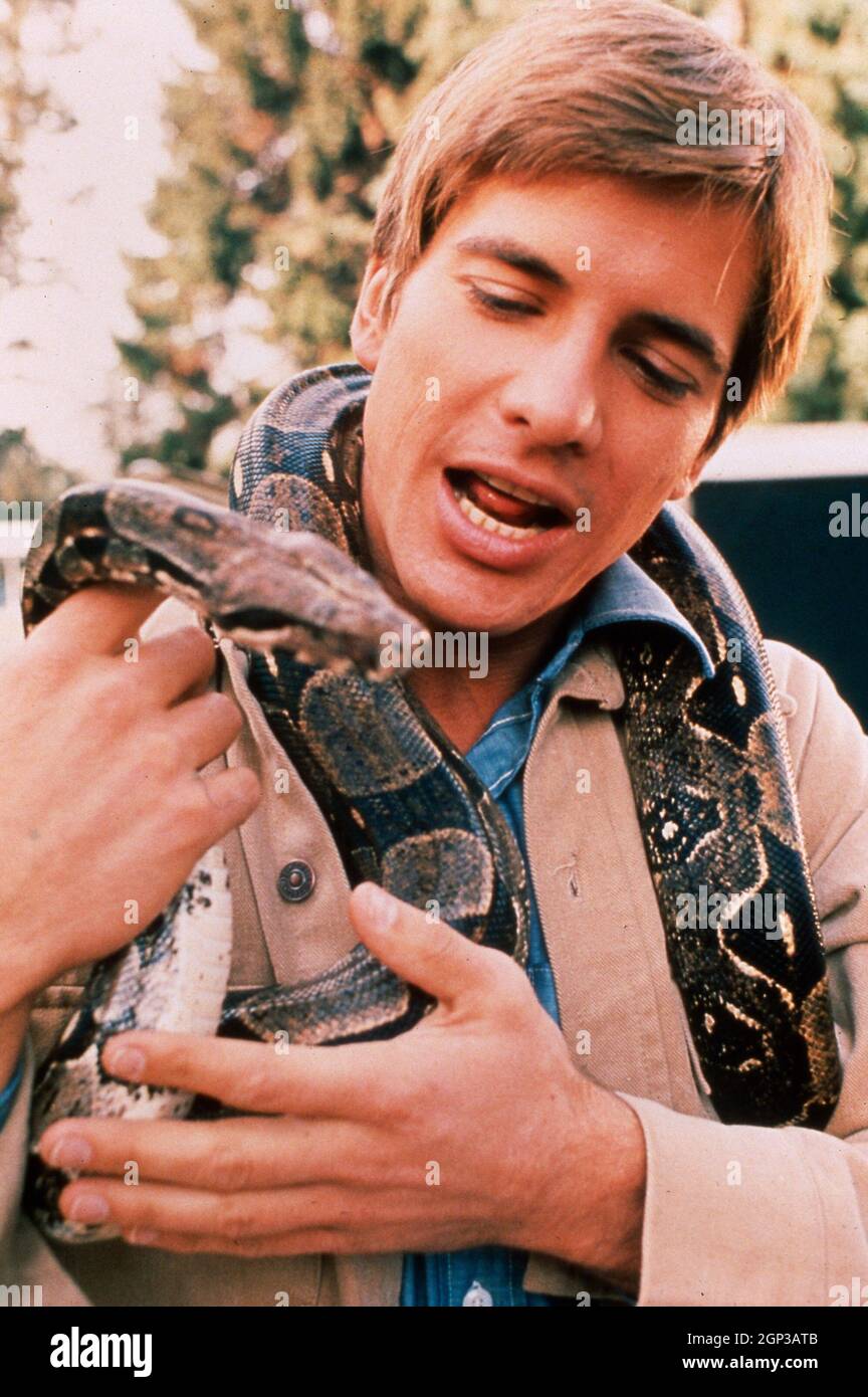 SSSSSSS, Dirk Benedict, holding snake, 1973. © Universal Pictures ...