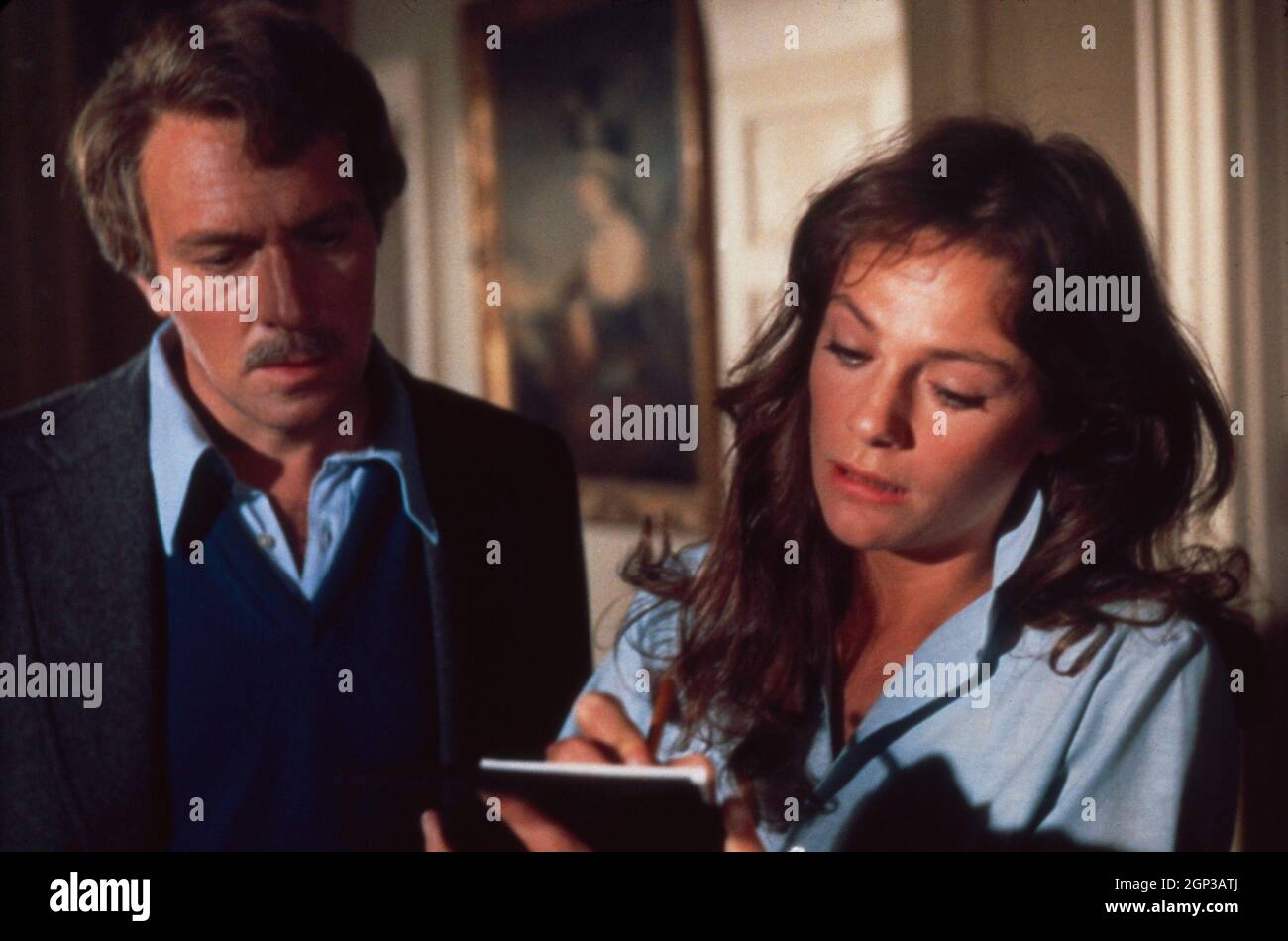 THE SPIRAL STAIRCASE, from left: Christopher Plummer, Jacqueline Bisset ...