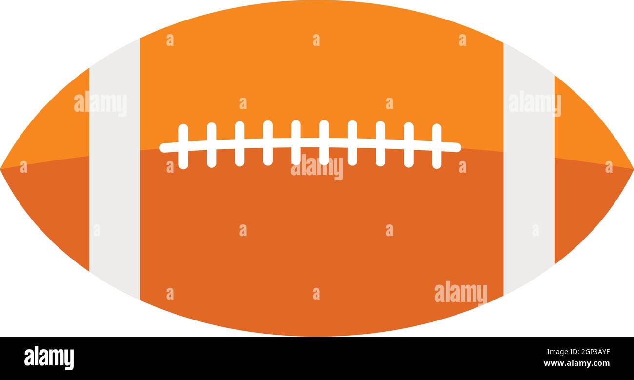Rugby ball icon, flat style Stock Vector Image & Art - Alamy