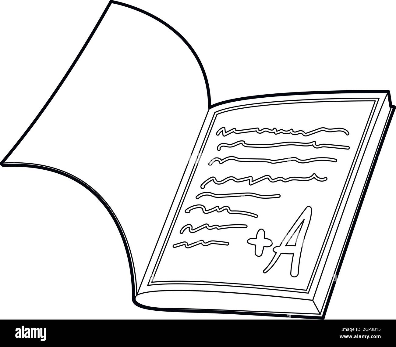 Notepad line icon outline Cut Out Stock Images & Pictures - Alamy