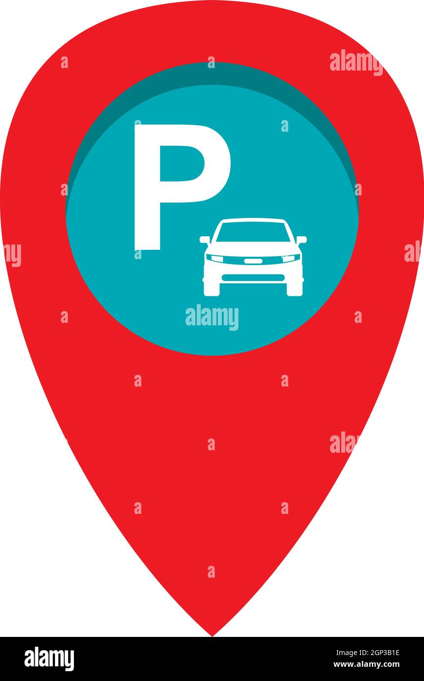 Car parking pointer icon, flat style Stock Vector Image & Art - Alamy