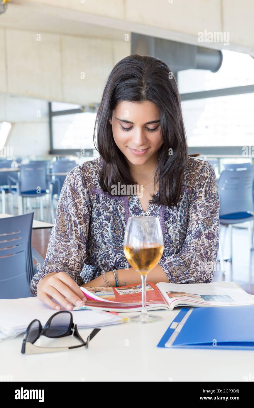 Happy student eating bar hi-res stock photography and images - Alamy