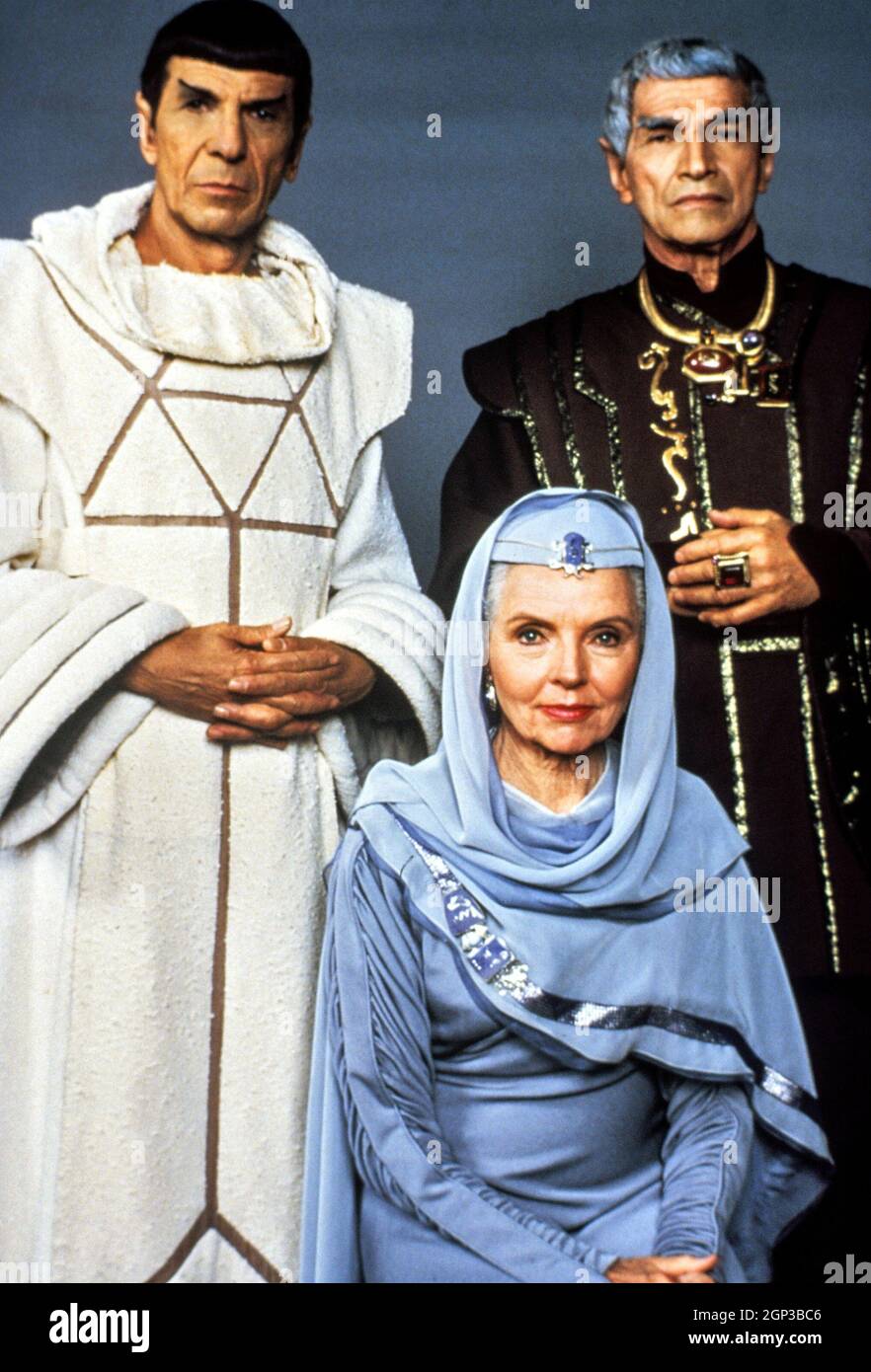 STAR TREK IV: THE VOYAGE HOME, from left: Leonard Nimoy, Jane Wyatt ...