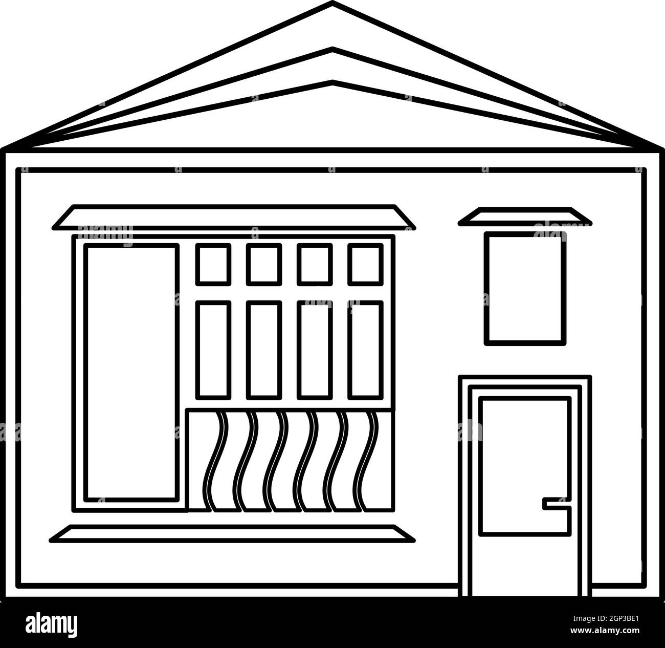 House one line art Stock Vector Images - Alamy