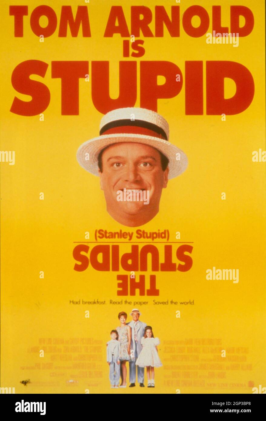 THE STUPIDS, poster art, Tom Arnold, 1996. © New Line Cinema / courtesy ...