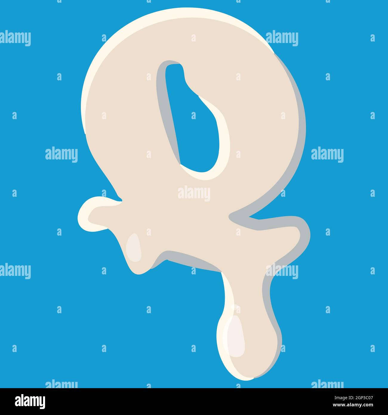 Q letter isolated on white background Stock Vector Image & Art - Alamy