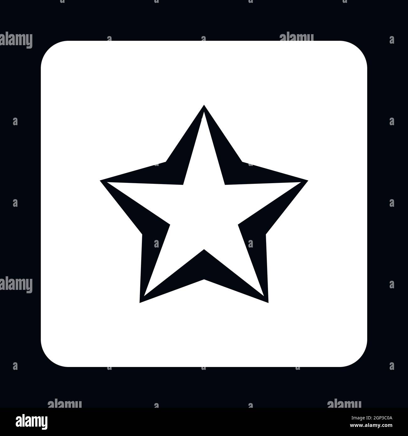 Convex five pointed celestial star icon Stock Vector Image & Art - Alamy