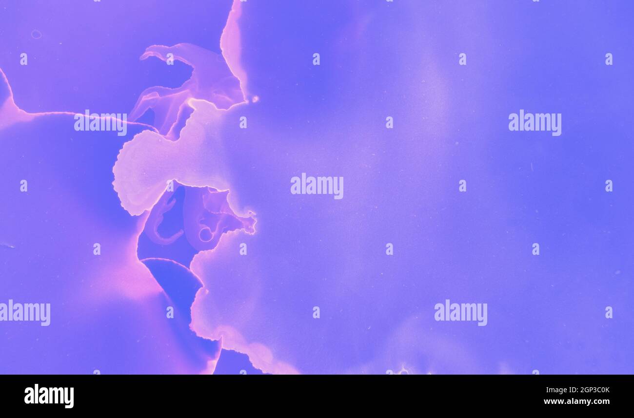 Abstract Ink Template. Blue Contemporary Poster Stock Photo - Alamy