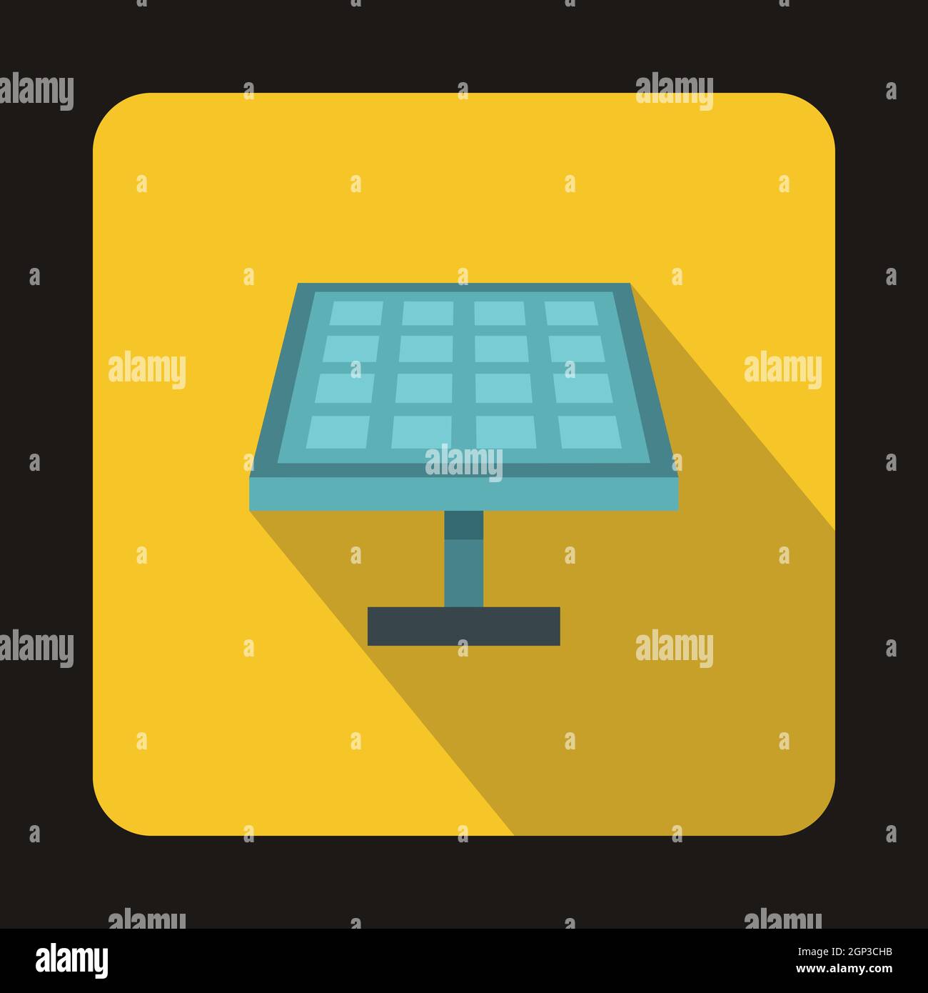 Solar panel icon in flat style Stock Vector Image & Art - Alamy