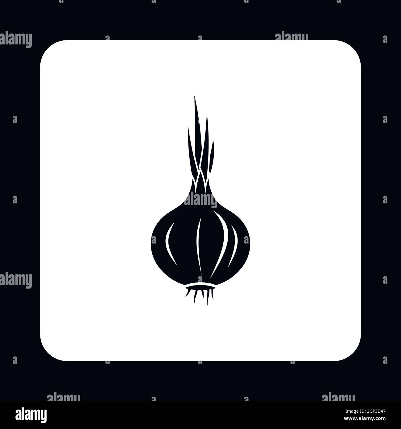 Onion icon, simple style Stock Vector Image & Art - Alamy