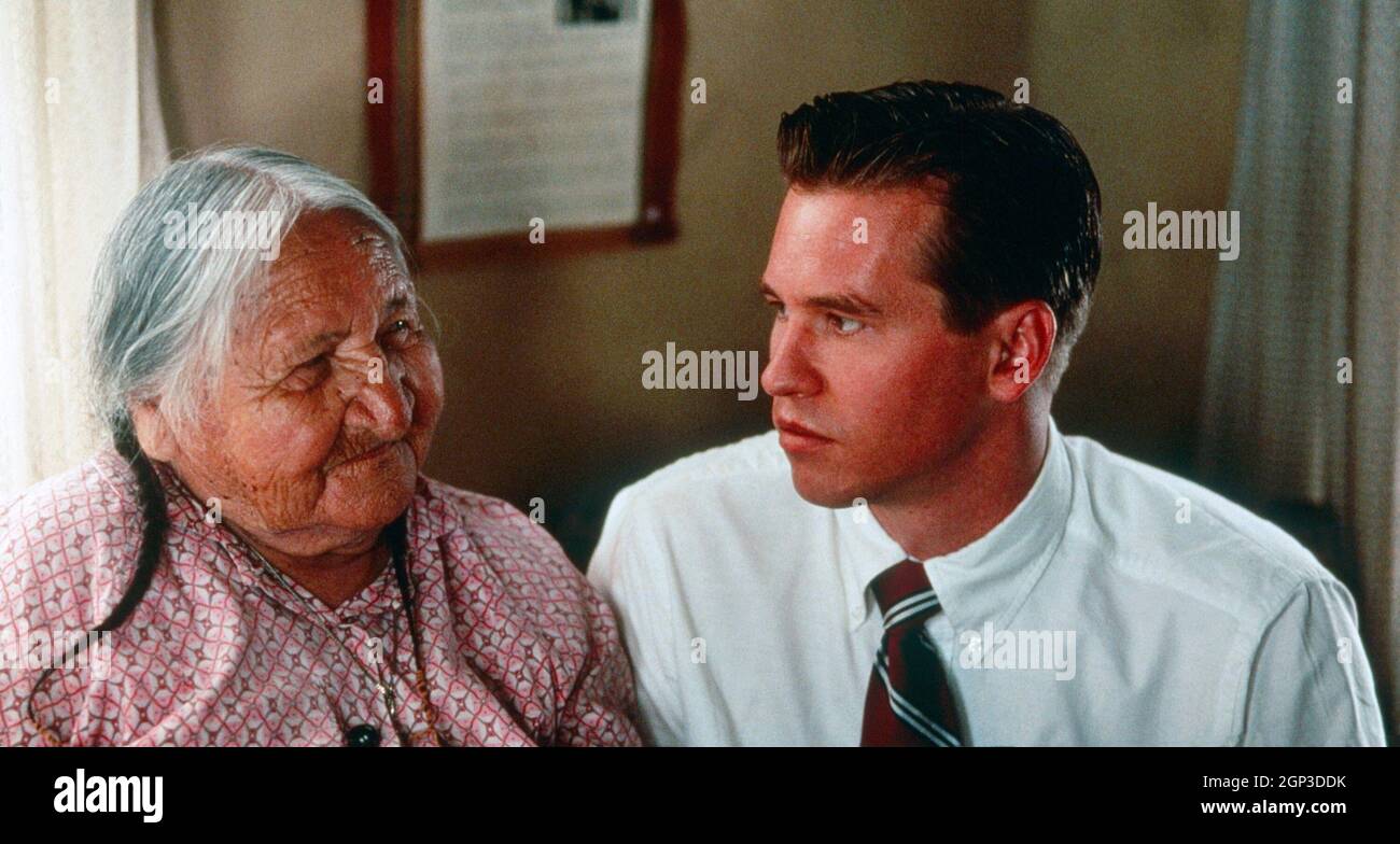 THUNDERHEART, from left: Sarah Brave, Val Kilmer, 1992. ph: © TriStar ...
