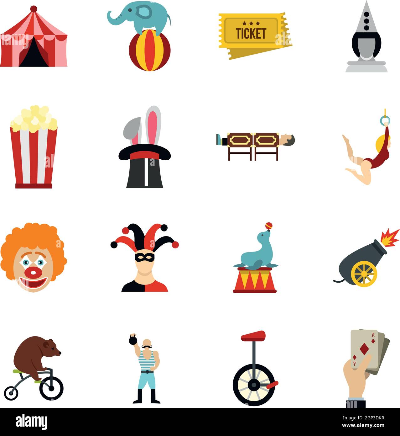 Circus entertainment illustration Cut Out Stock Images & Pictures - Alamy