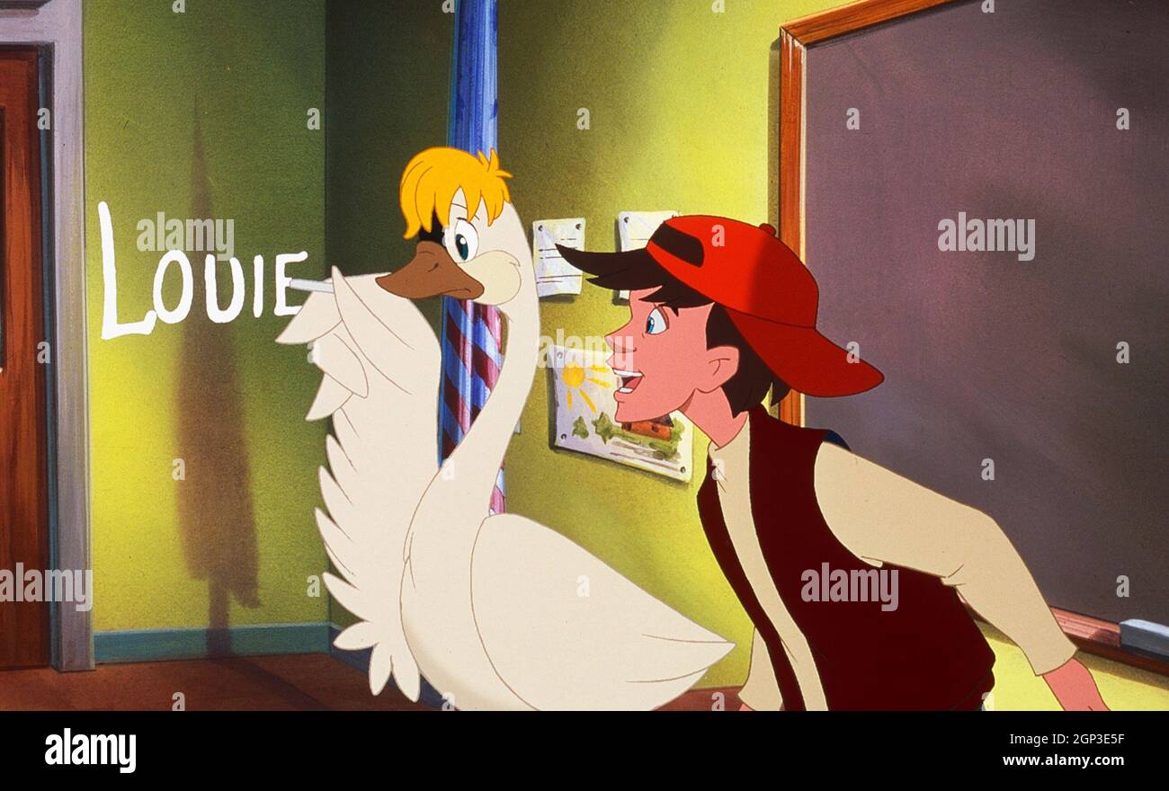 THE TRUMPET OF THE SWAN, from left: Louie (voice: Dee Bradley Baker ...