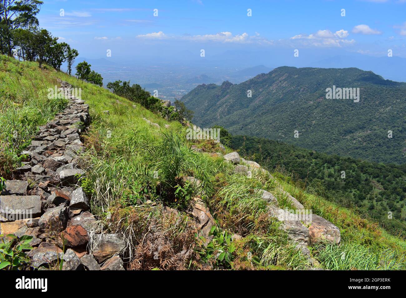 Sirumalai Peak, Vellimalai Sivan Temple Stock Photo - Alamy