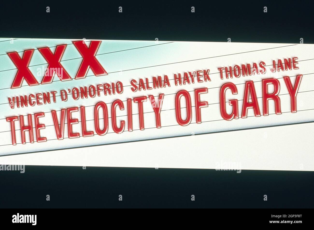 THE VELOCITY OF GARY, title art, 1998. ph: © Columbia Tristar ...