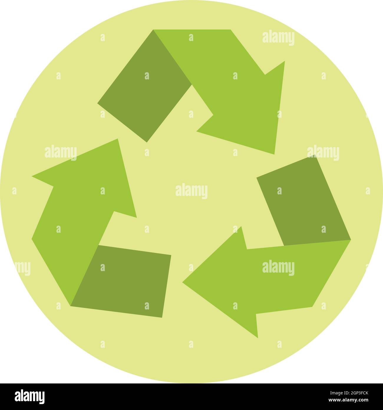 Recycling icon, flat style Stock Vector Image & Art - Alamy