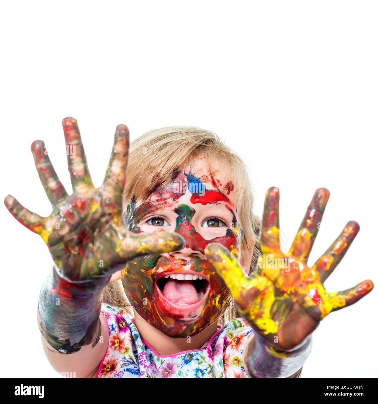 Screaming face painting hi-res stock photography and images - Alamy