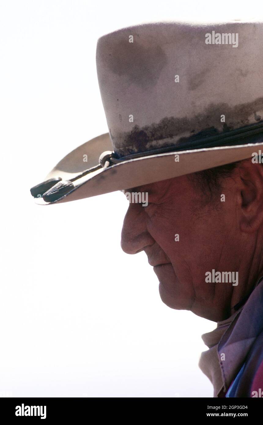 John Wayne, 1971. ph: Ivan Nagy / TV Guide / Courtesy Everett ...