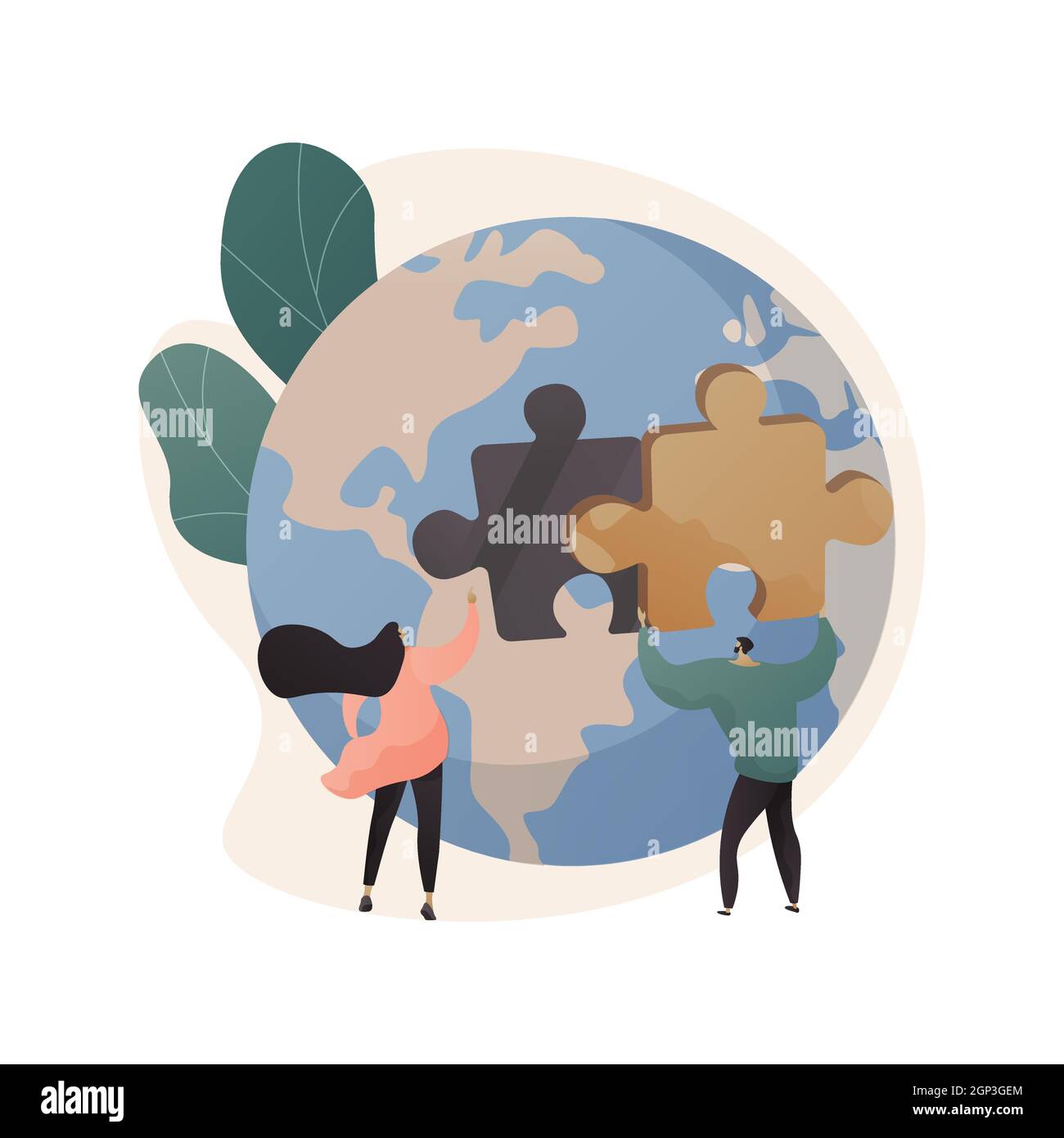 Social participation abstract concept vector illustration Stock Vector ...
