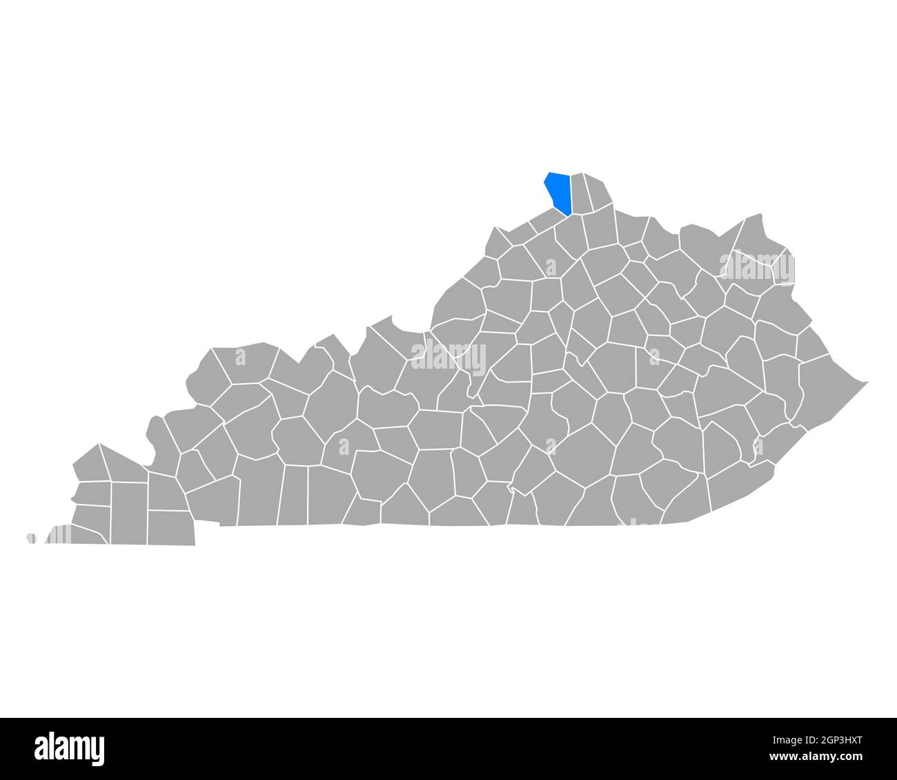 Map of Boone in Kentucky Stock Photo - Alamy