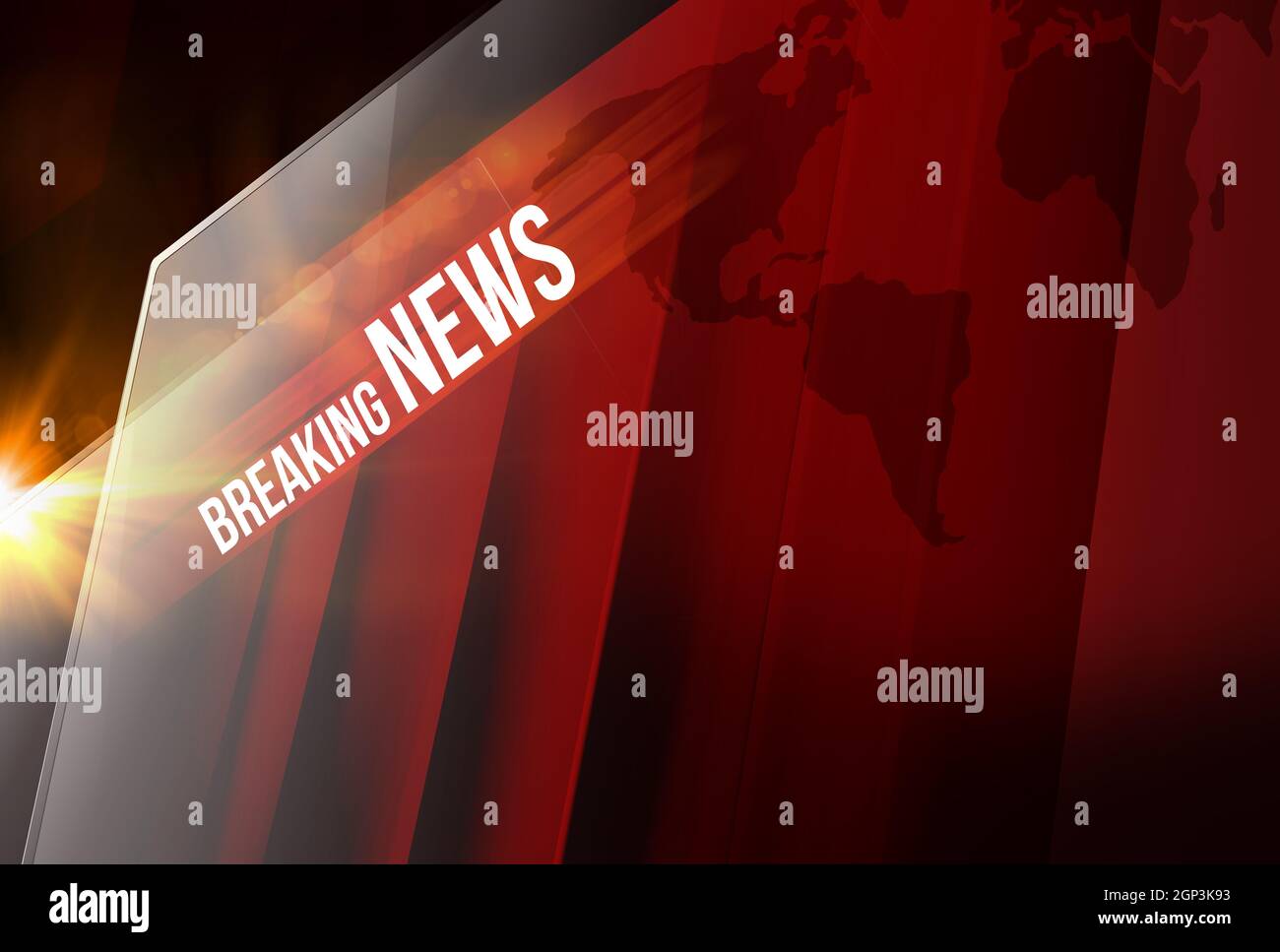 Red News Background