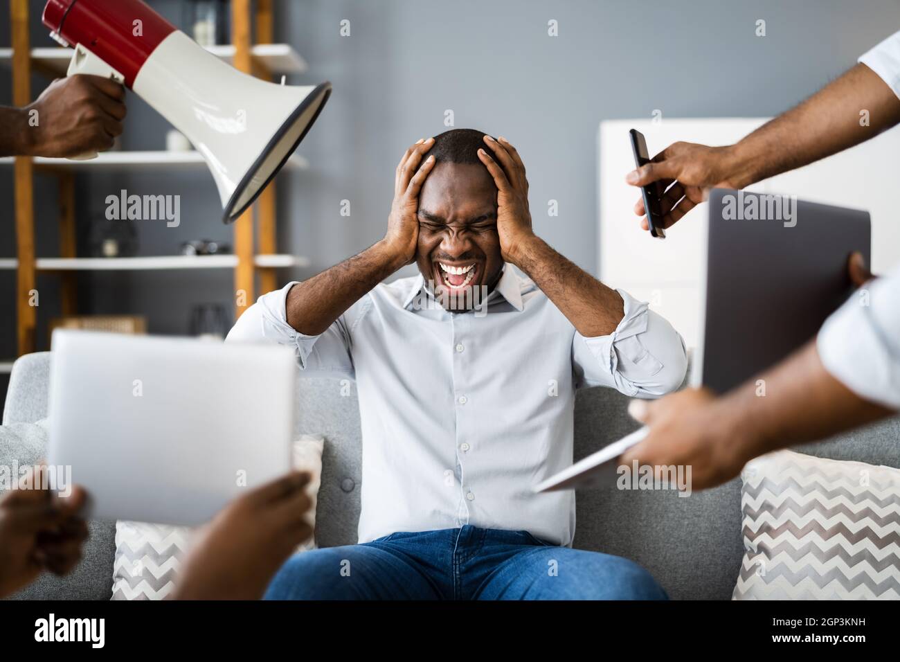 Digital news overload hi-res stock photography and images - Alamy