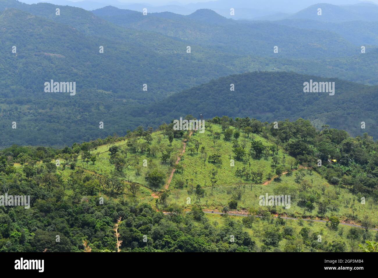 Sirumalai Peak, Vellimalai Sivan Temple Stock Photo - Alamy