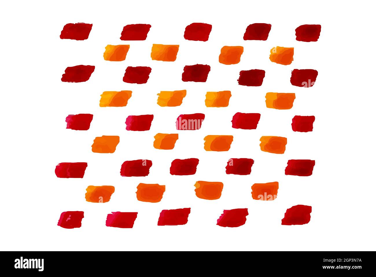 A background of red brush strokes in a checkerboard pattern Stock ...