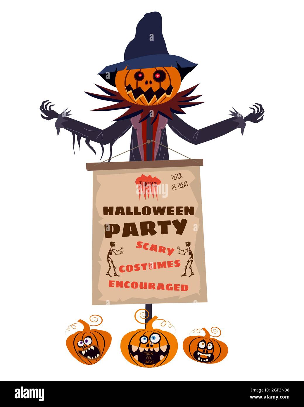 Scarecrow Villain Logo